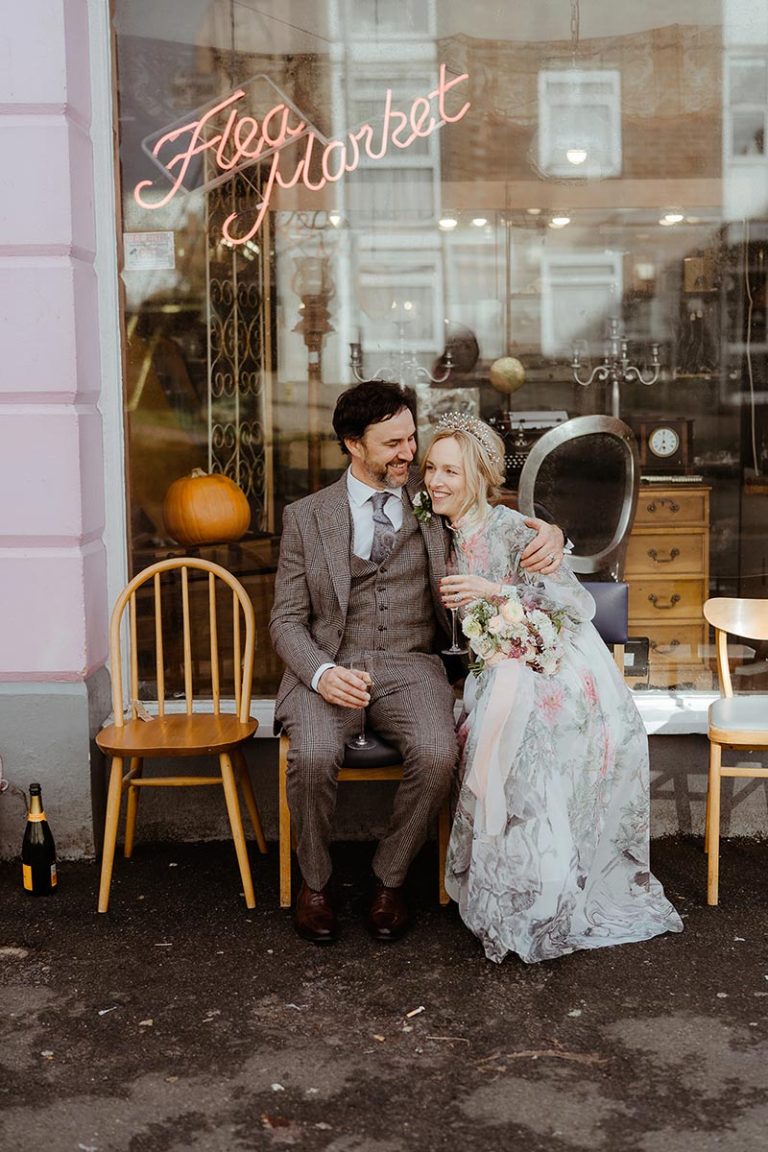 Brighton Elopement With Flea Market Portraits | Lisa Devlin Photography
