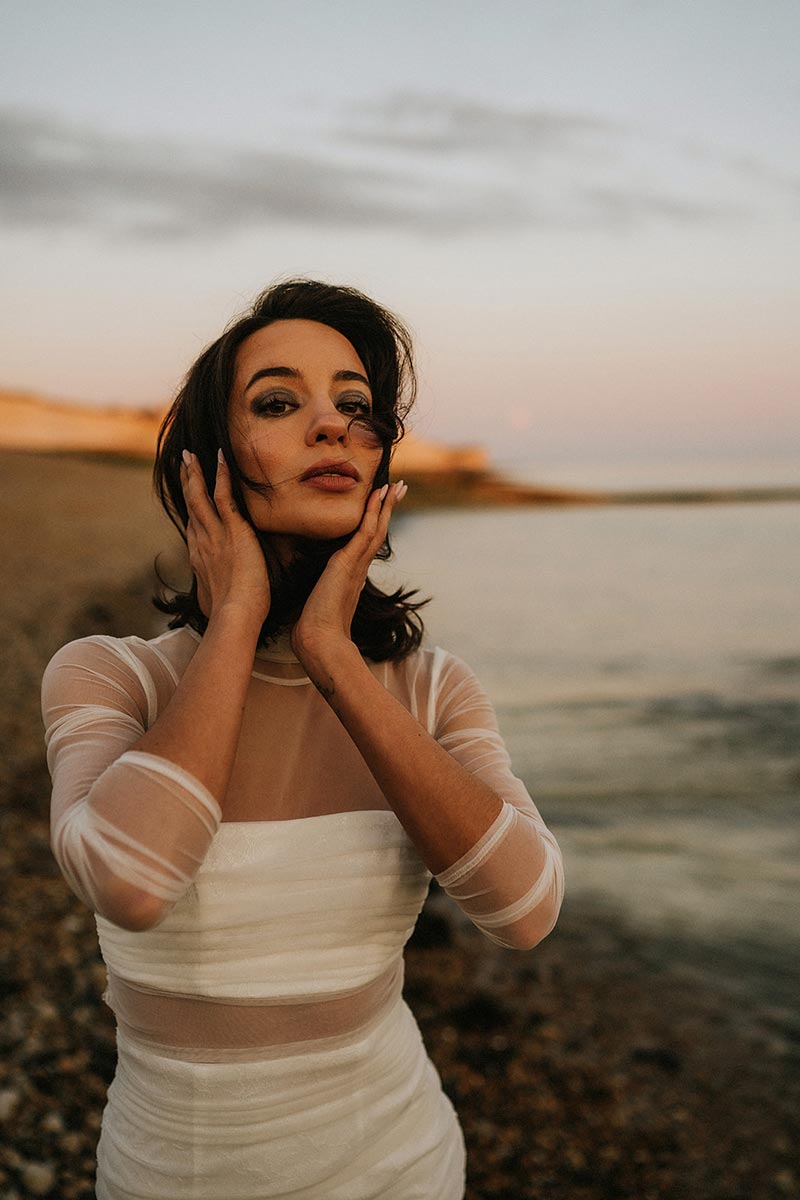 Bridal Editorial by Moonlight: Capturing Blue Hour Magic on Brighton ...